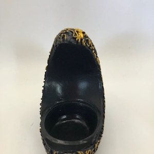 Black & Gold Half Moon Sphere Holder - Etsy