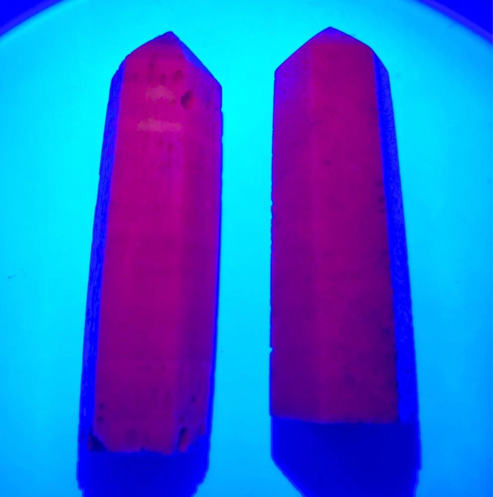 Honeycomb Ruby Crystal Tower Point 3.5” Glows Under UV - Etsy