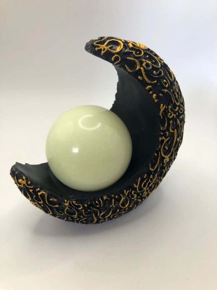 Moon Sphere Holder With Glow in the Dark Sphere Gift Set - Etsy