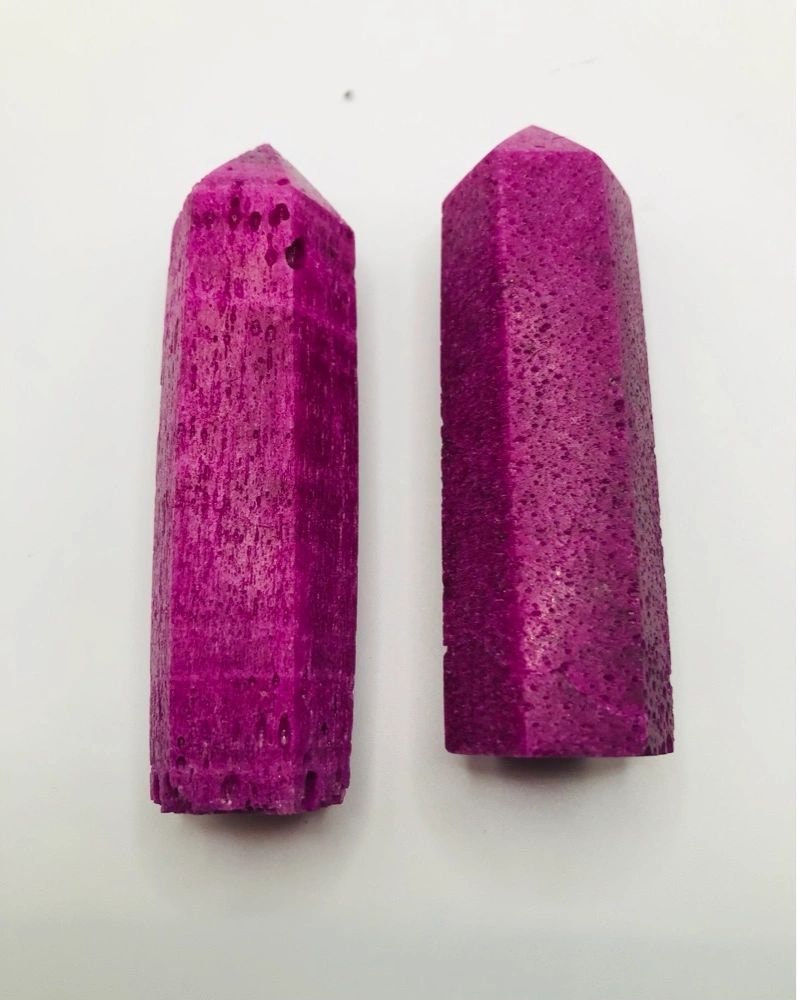 Honeycomb Ruby Crystal Tower Point 3.5” Glows Under UV - Etsy