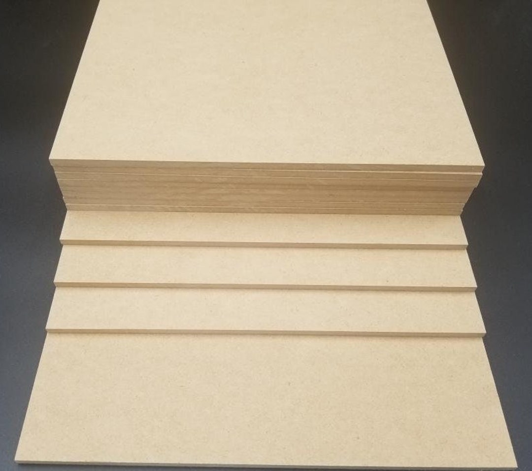 1/4” MDF - 6MM ~12”x19” - 10 or 20 Sheets - Glowforge Ready ...