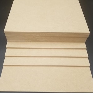 1/4” MDF - 6MM ~12”x19” - 10 or 20 Sheets - Glowforge Ready ...