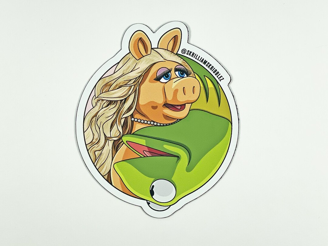 Kermit the Frog Magnet, Miss Piggy Magnet, Muppets Fan Art, Yin Yang ...