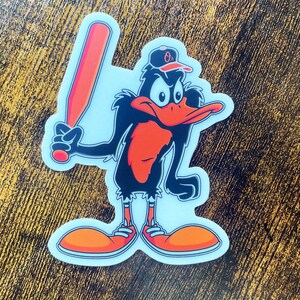 Baltimore Orioles Sticker Daffy Duck Sticker Looney Tunes - Etsy