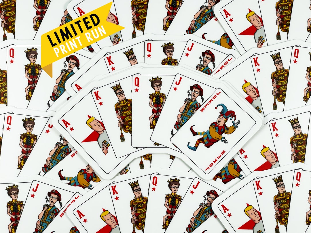 King of the Hill Sticker, King of the Hill Playing Cards Sticker, 90s ...