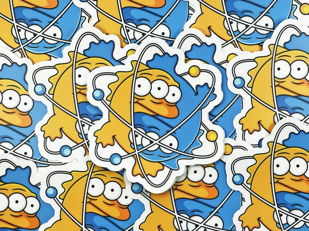Simpsons Blinky Fish Yin Yang Sticker: Waterproof Vinyl Decal - Etsy