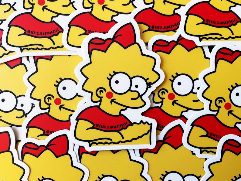 Utz Girl Sticker Lisa Simpson Sticker Baltimore Sticker - Etsy