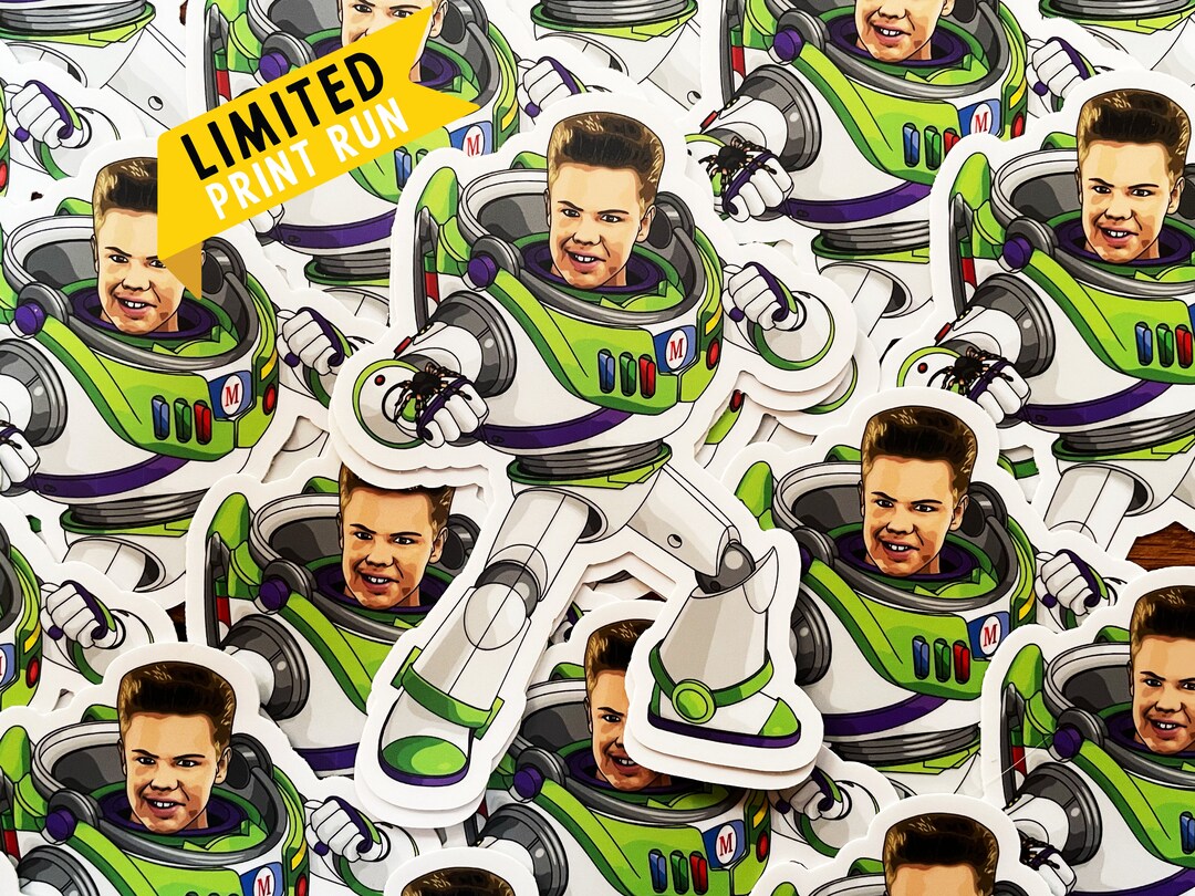 Buzz Lightyear Home Alone Sticker, 5 Inch Vinyl Waterproof Die Cut ...