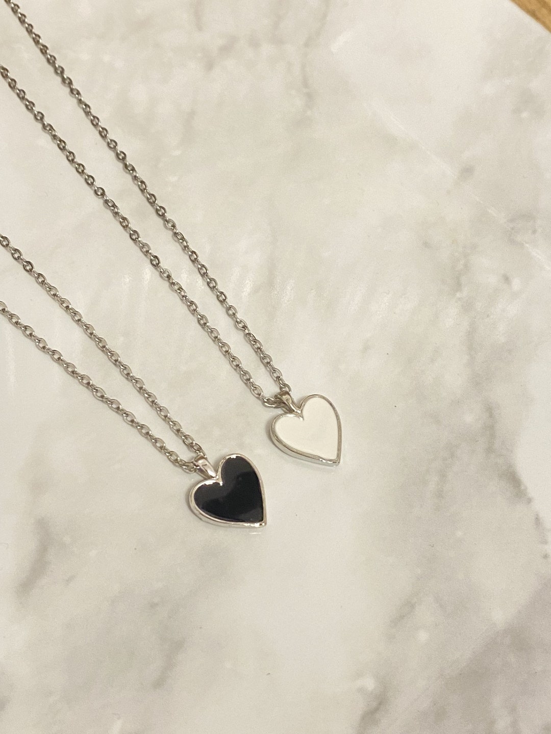 Gojo + Geto Matching Heart Necklaces