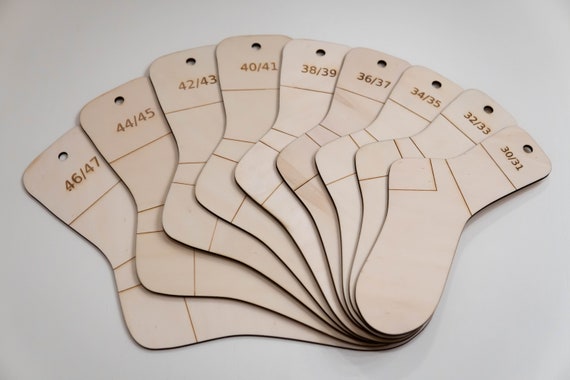 Sock Board Set 30-47 Sock Tensioner Sock Template - Etsy