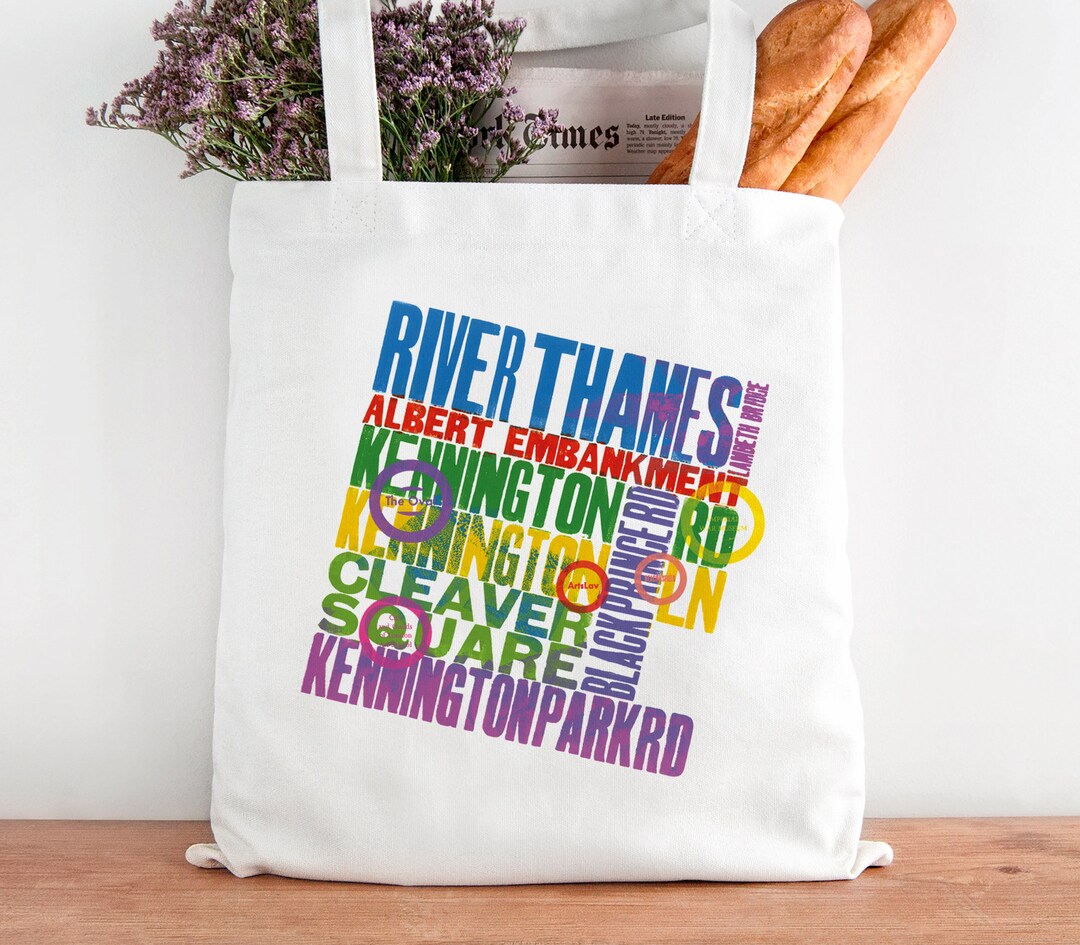 Alan Kitching London Serie Kennington Baumwolle Einkaufstasche - Etsy.de