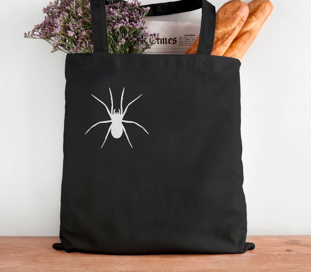 Lady Hale Spider Tote Bag / Spider Insect Shopper / Black Tote Bag ...