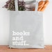 Books and Stuff Themed Shopping / Tote Bag - Etsy