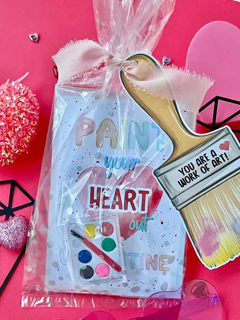 Mini Watercolor Paint Kit Bundle | Non-candy Valentine’s Gift for Kids ...