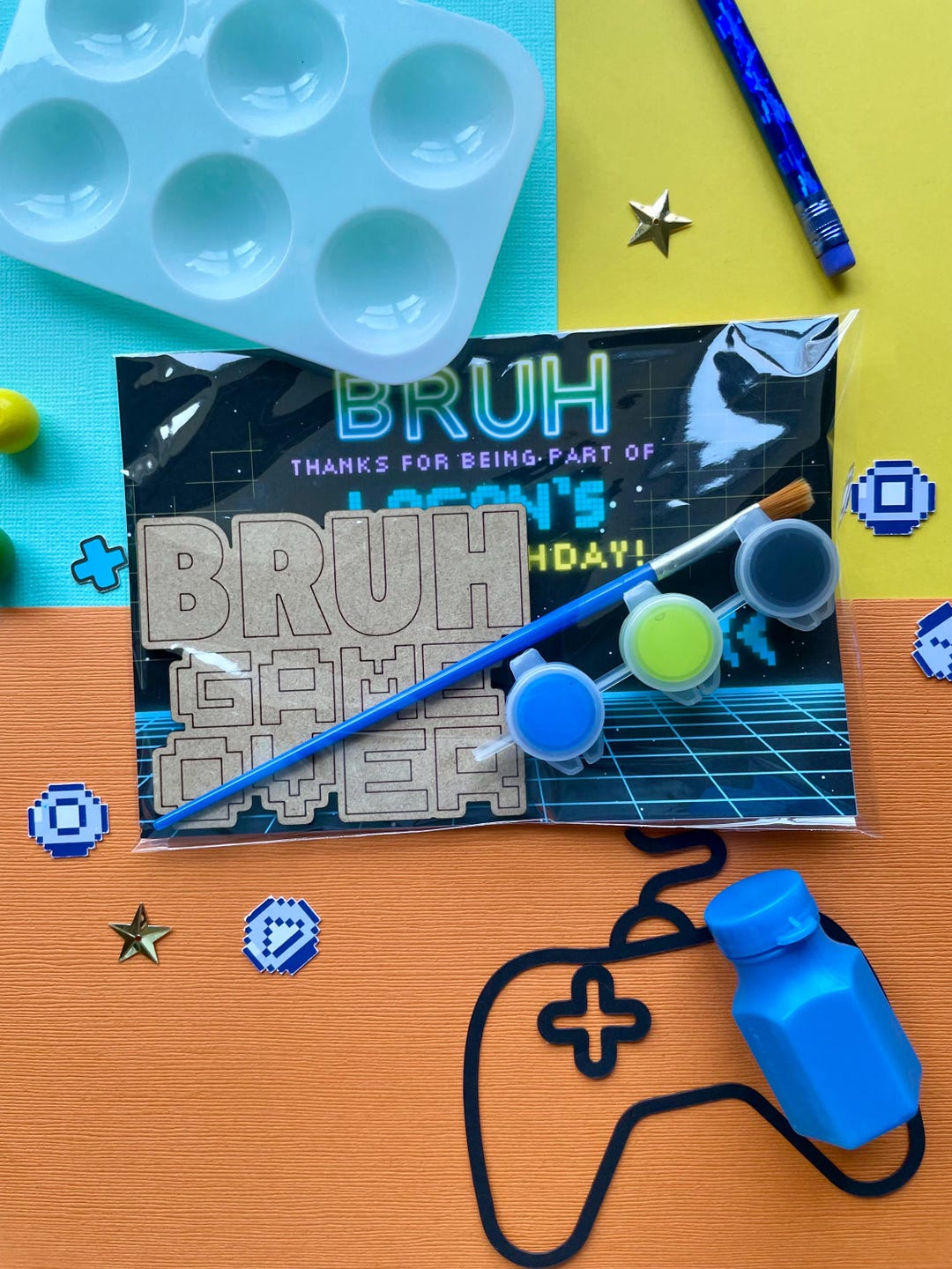 Bruh You in | BRUH Game Over Gamer Party Favor | DIY Gamer Party Favor ...