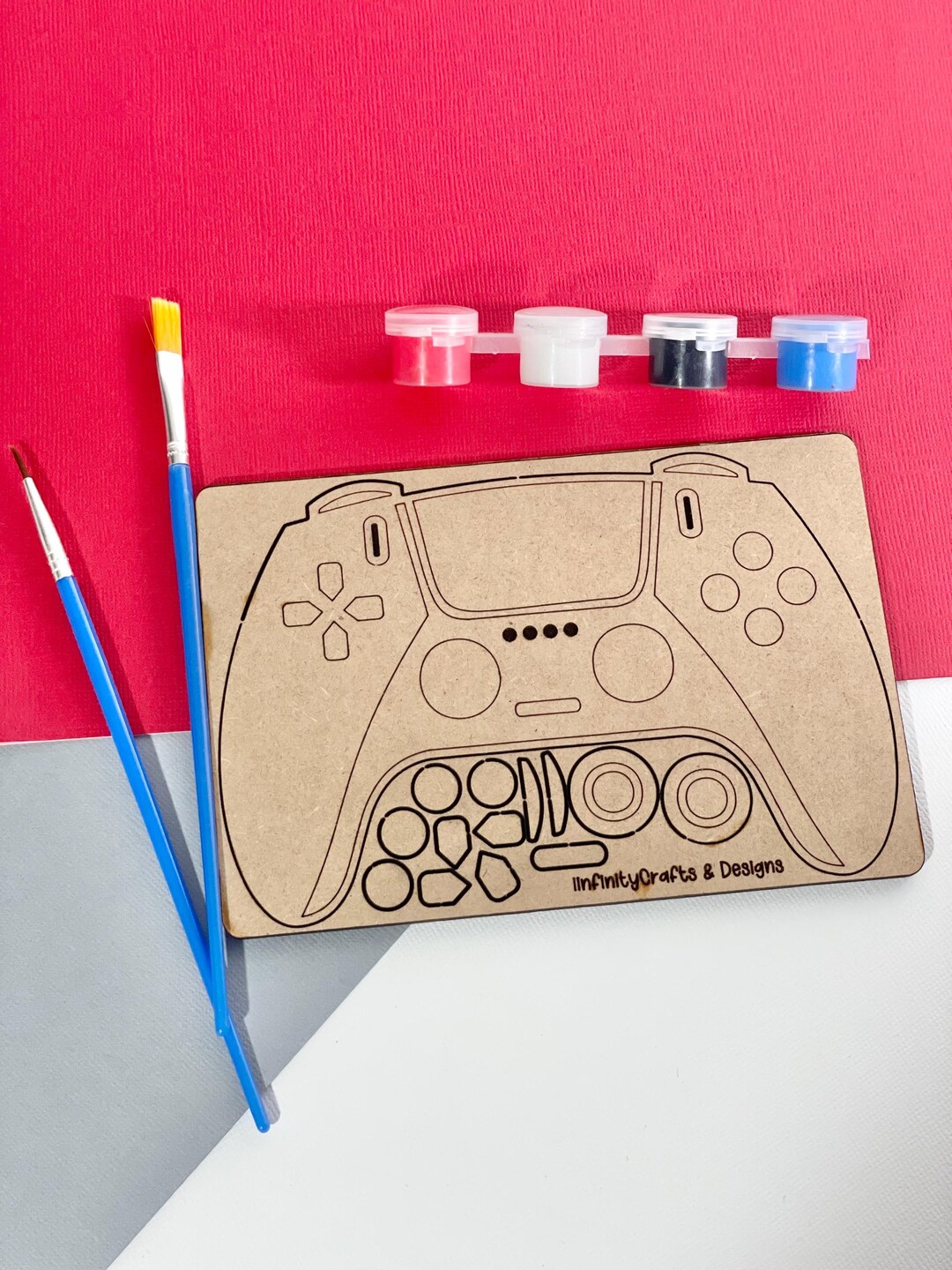 Gamer Controller Wooden Paint Craft Kit | Fun DIY Activity for Kids ...