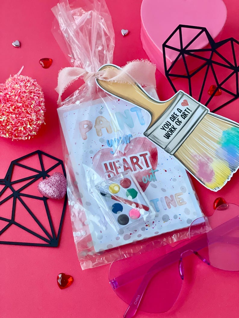 Mini Watercolor Paint Kit Bundle | Non-candy Valentine’s Gift for Kids ...