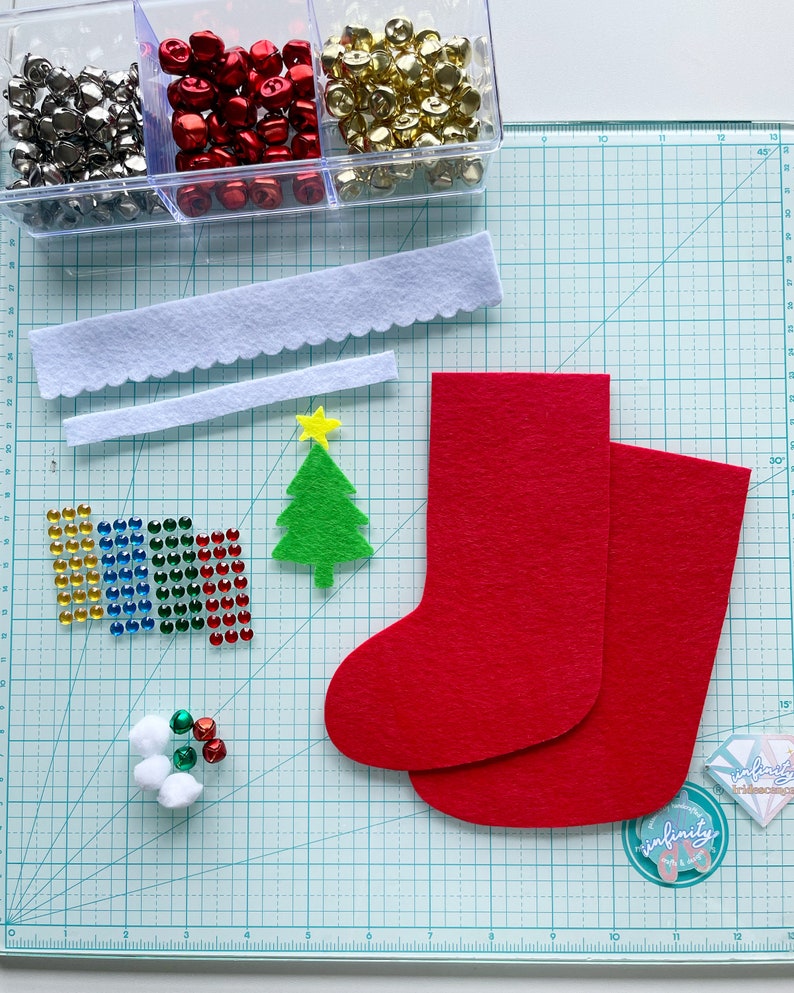 DIY Mini Christmas Stocking Craft Kit, Christmas Keepsake, Christmas ...
