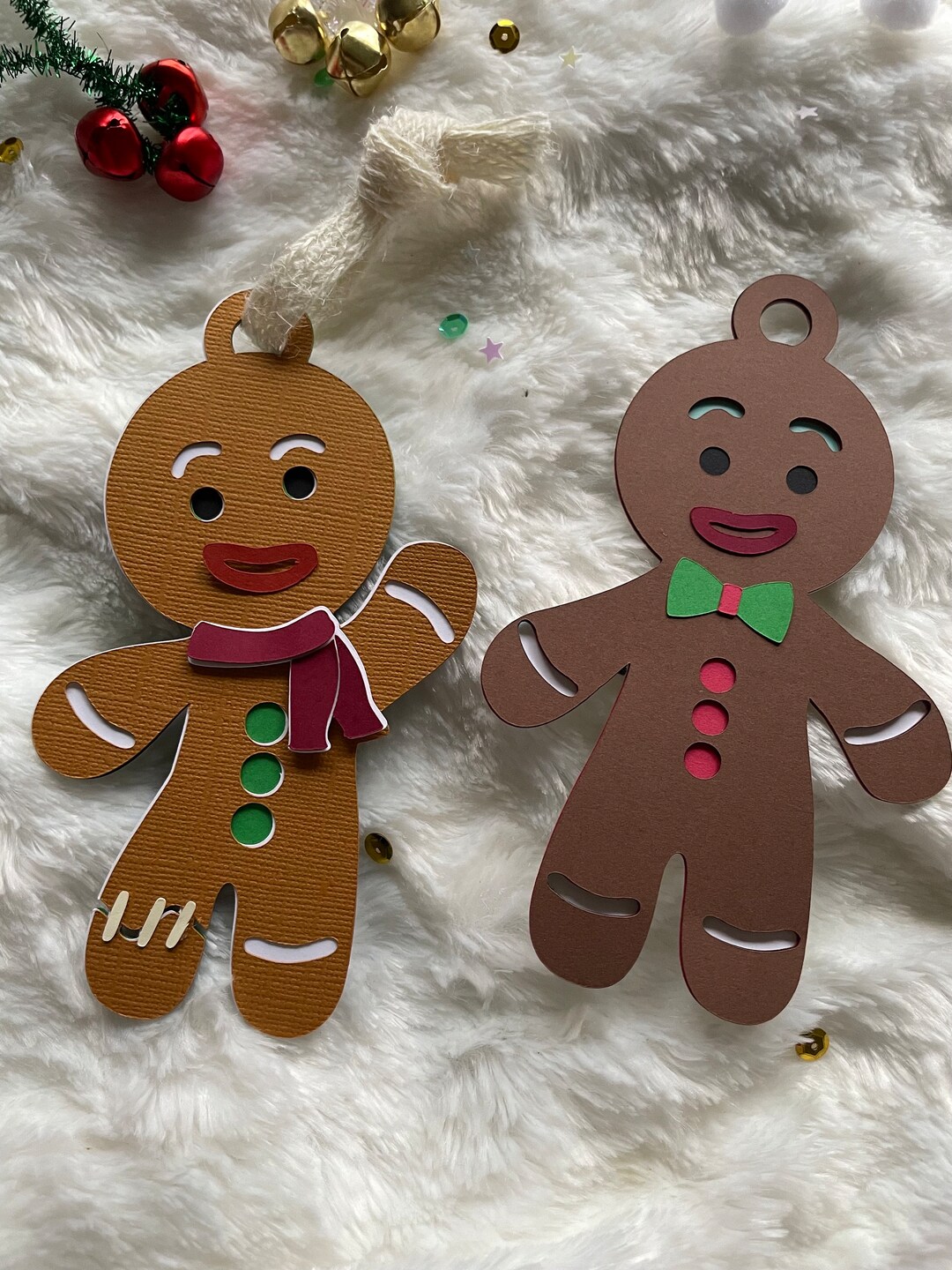 Gingerbread Man Ornament Craft Kit, Gingerbread Girl Craft Kit, DIY ...