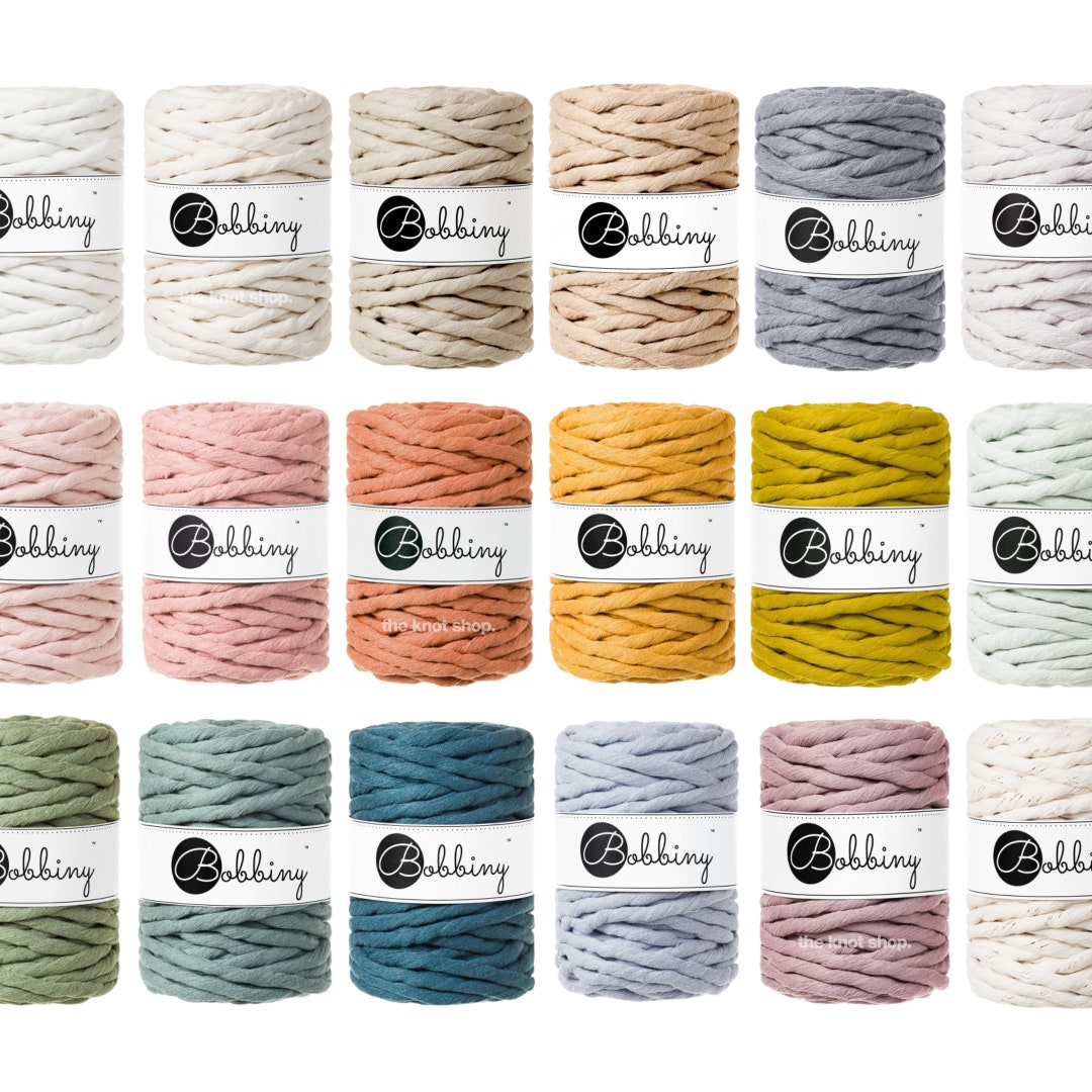9mm Single Macrame Cord • 18 Colours • 5, 10, 15, 20, 25 + 30 Meters ...