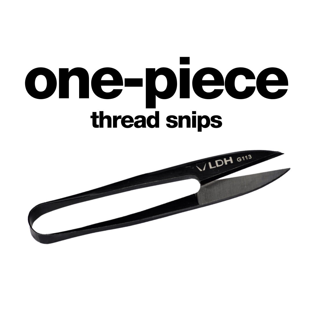 LDH Black One-piece Thread Snips • Industrial Stainless Steel • for ...