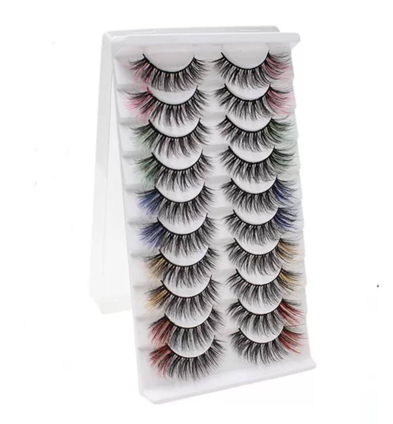 20/7/5 Pairs 3D Mink Lashes Natural False Lash Dramatic Volume Fake ...