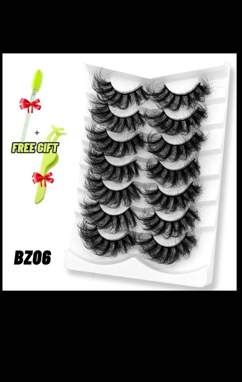 20/7/5 Pairs 3D Mink Lashes Natural False Lash Dramatic Volume Fake ...
