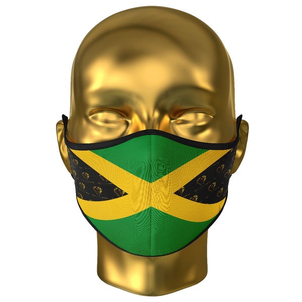 Jamaican Flag Mask - Etsy