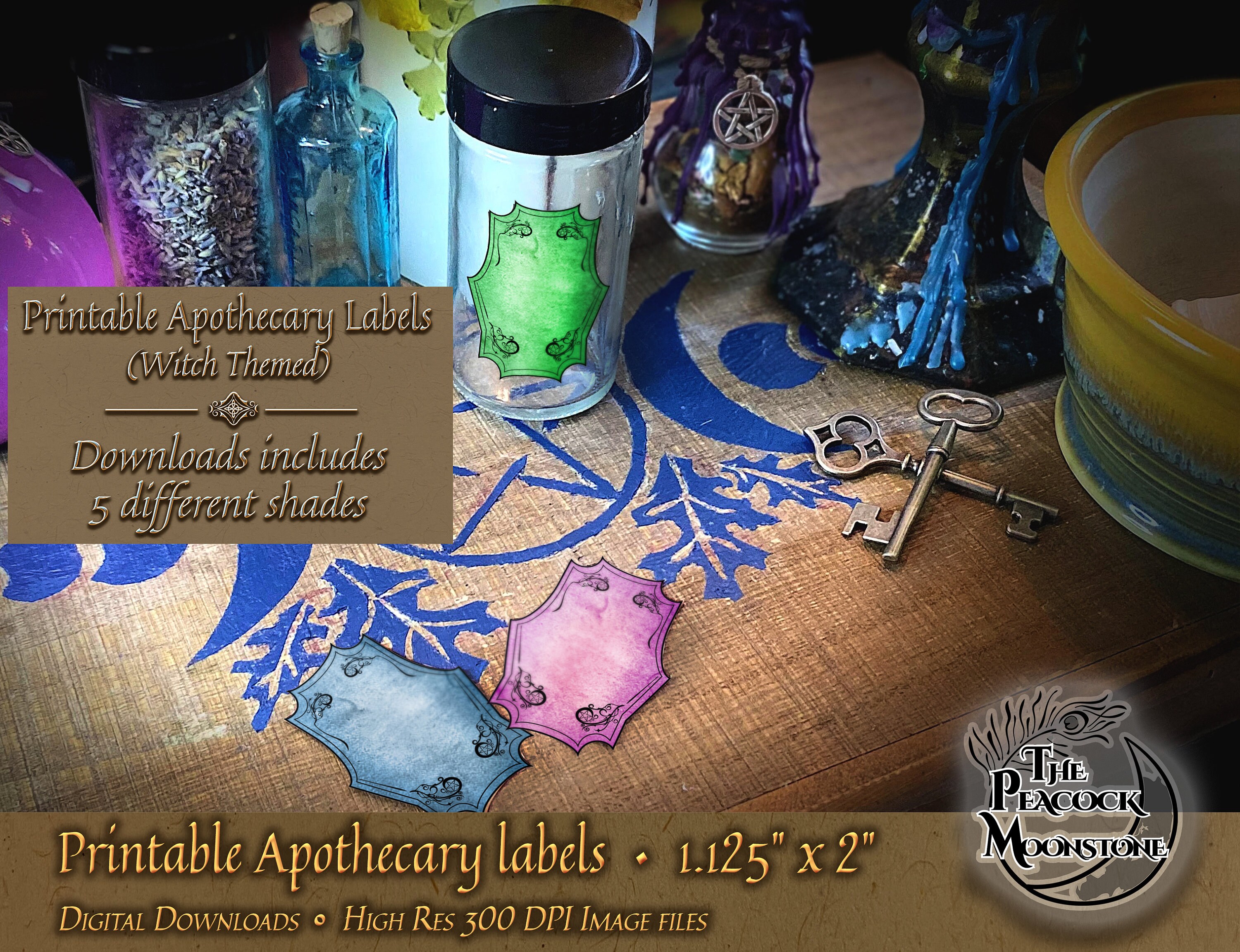 Printable Apothecary Label Set • Herb Labels • Spell Ingredient Labels ...