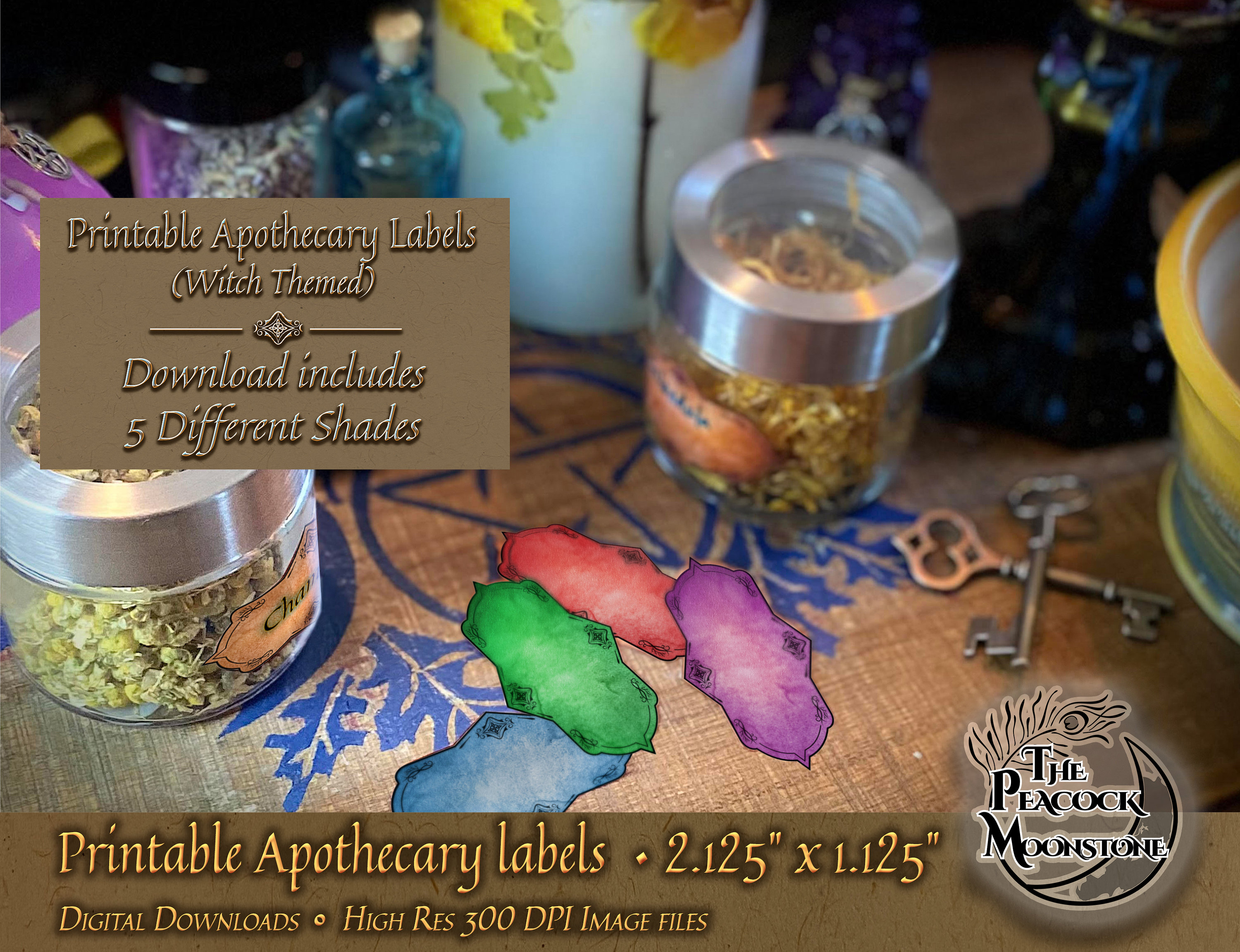 Printable Apothecary Label Set • Herb Labels • Spell Ingredient Labels ...