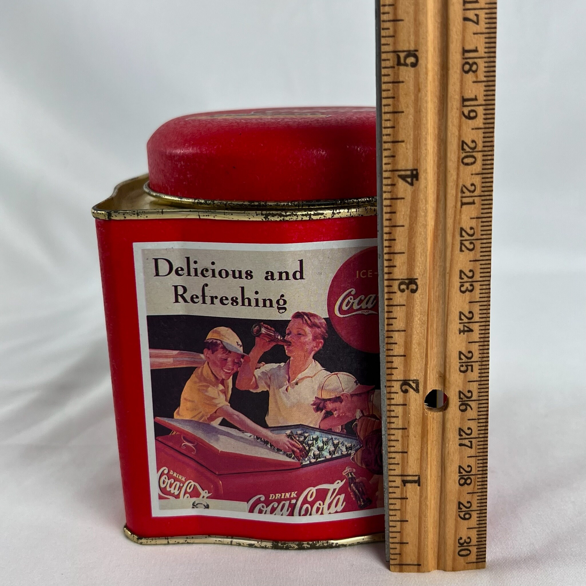 Vintage 1992 Coca Cola Small Tin Container by the Tin Box - Etsy