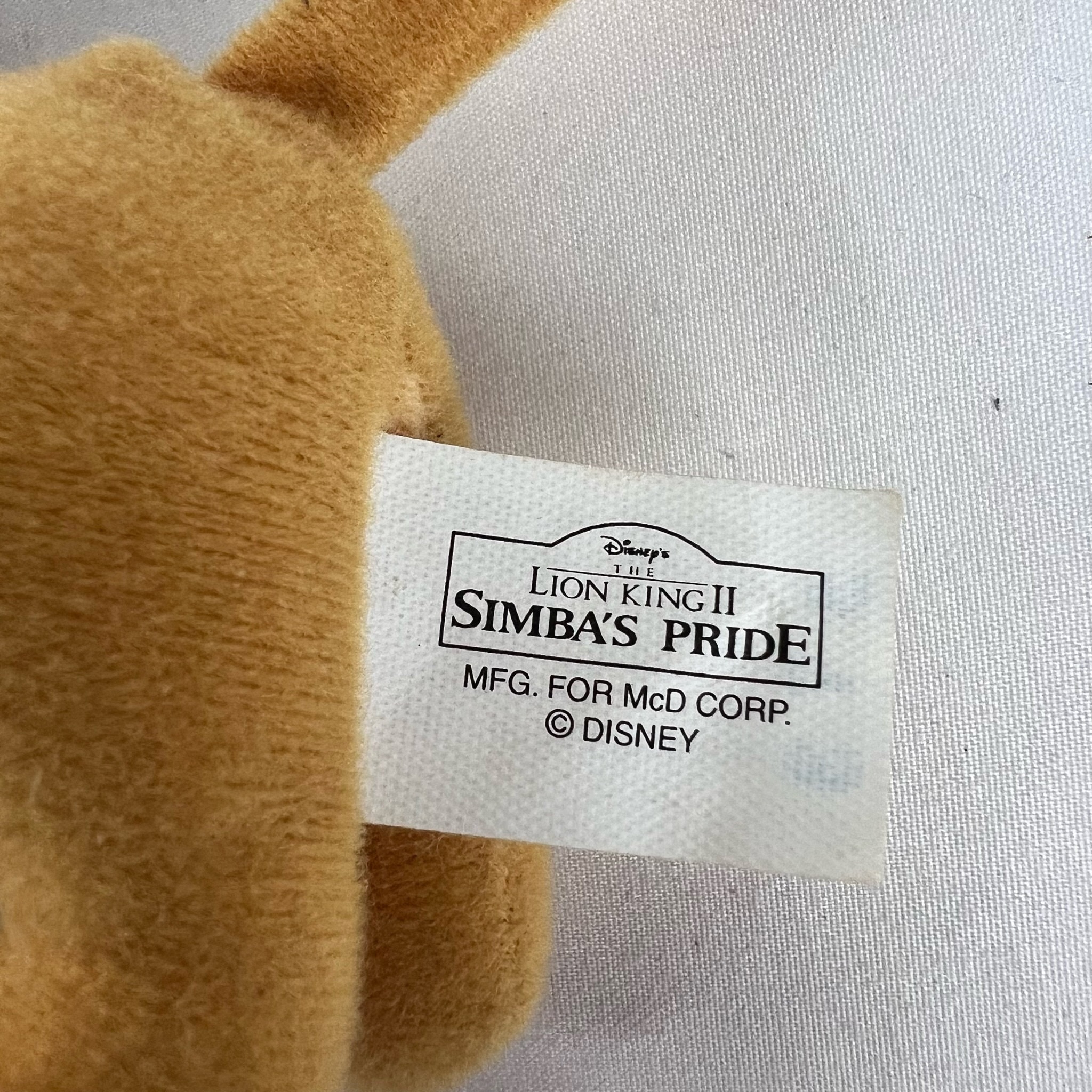Vintage 1998 the Lion King II Simba’s Pride Simba Mcdonalds Happy Meal ...