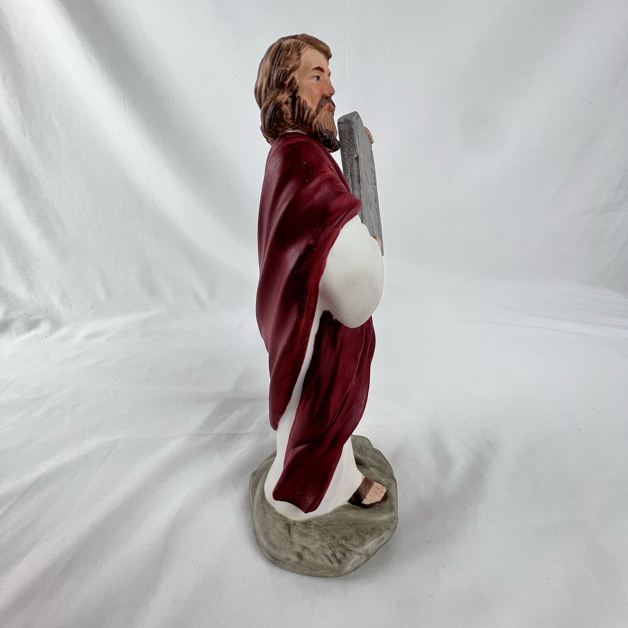 Vintage Homco Religious Biblical Painted Moses With the Tablet Figurine ...