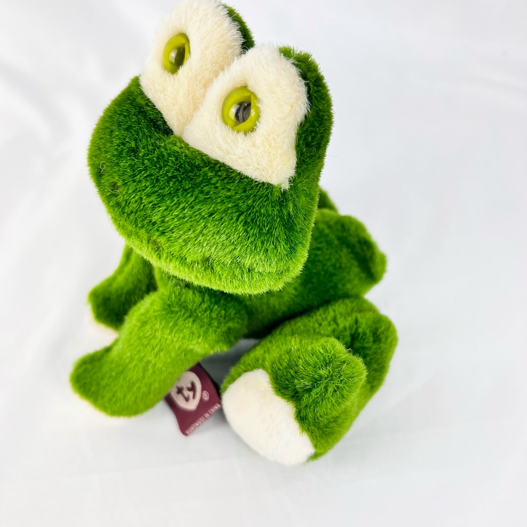 Vintage TY Prince the Frog Plush Toy Stuffed Animal Movable - Etsy