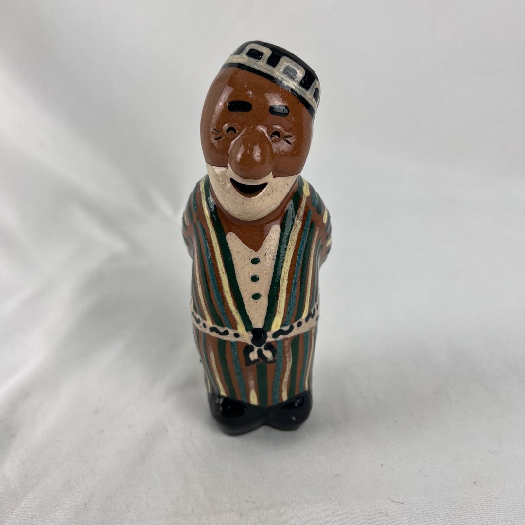 Pottery ~ Ceramic Figurine // Marked "made in R. Uzb // Unique !!! - Etsy