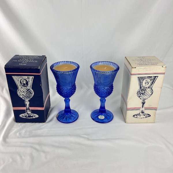 George Washington Goblet Cobalt - Etsy