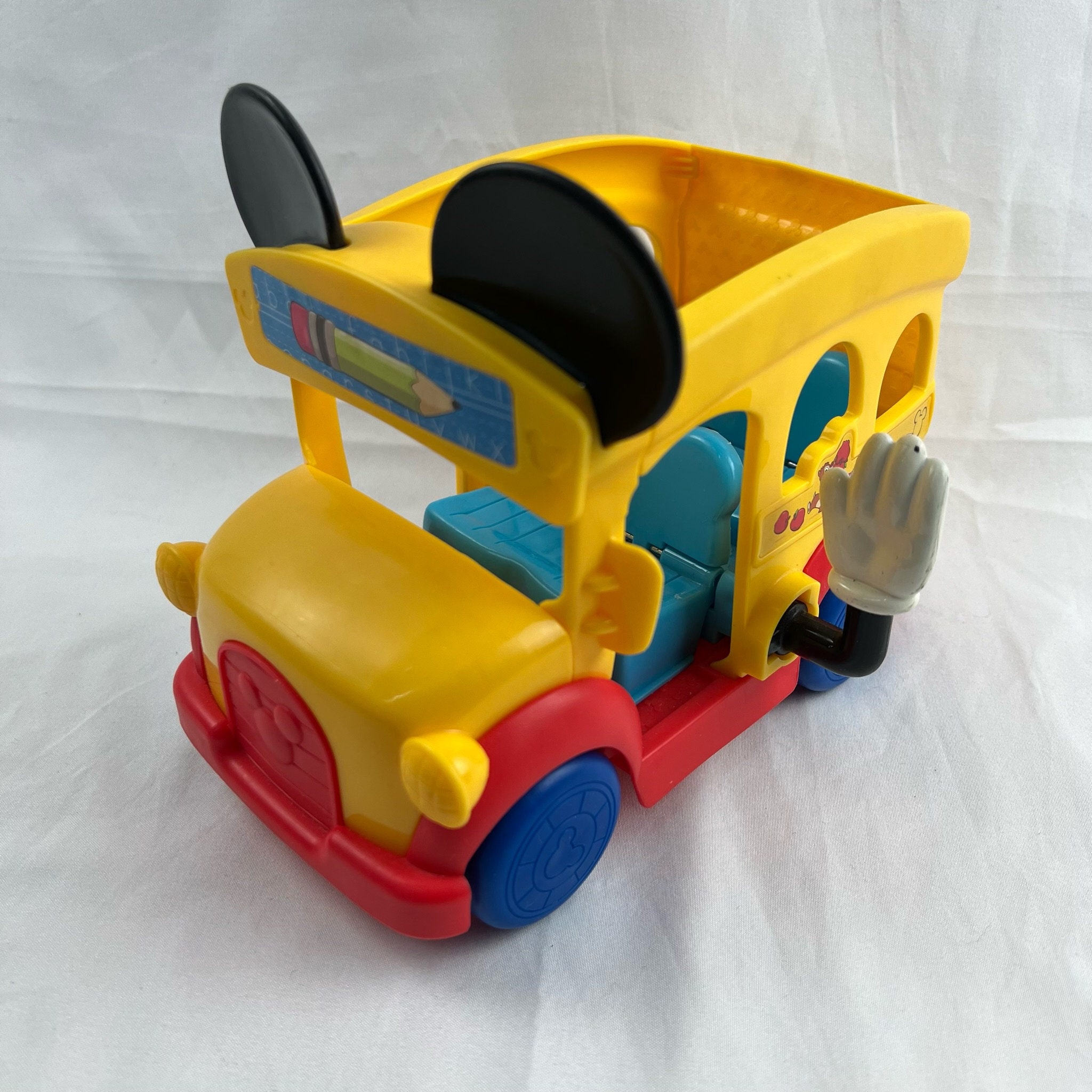 Vintage Mattel Disney Mickey Mouse & Friends Yellow School Bus - Etsy