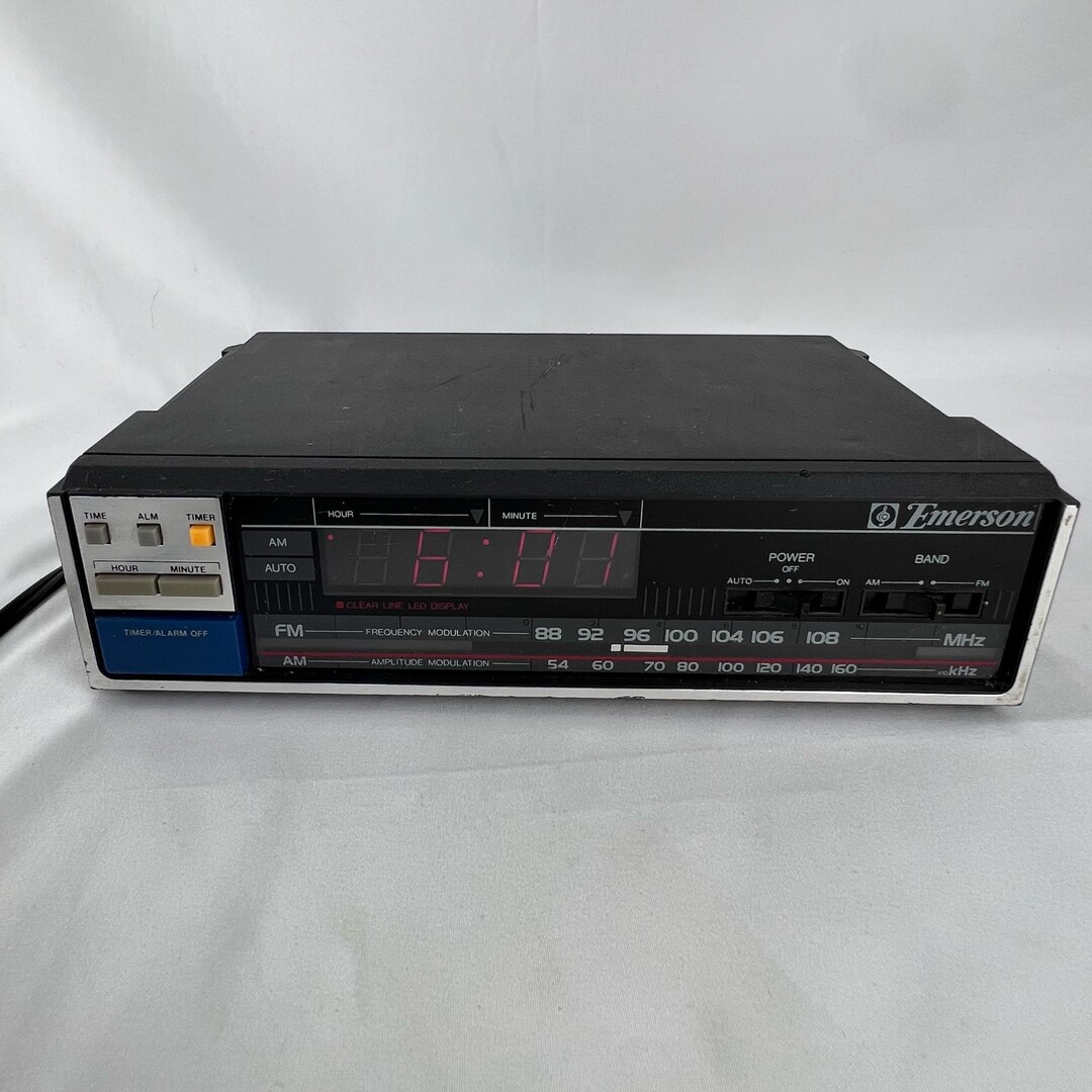 Emerson RK4000 Missing Cabinet Mount AM/FM/ Timer / Alarm Clock Radio ...