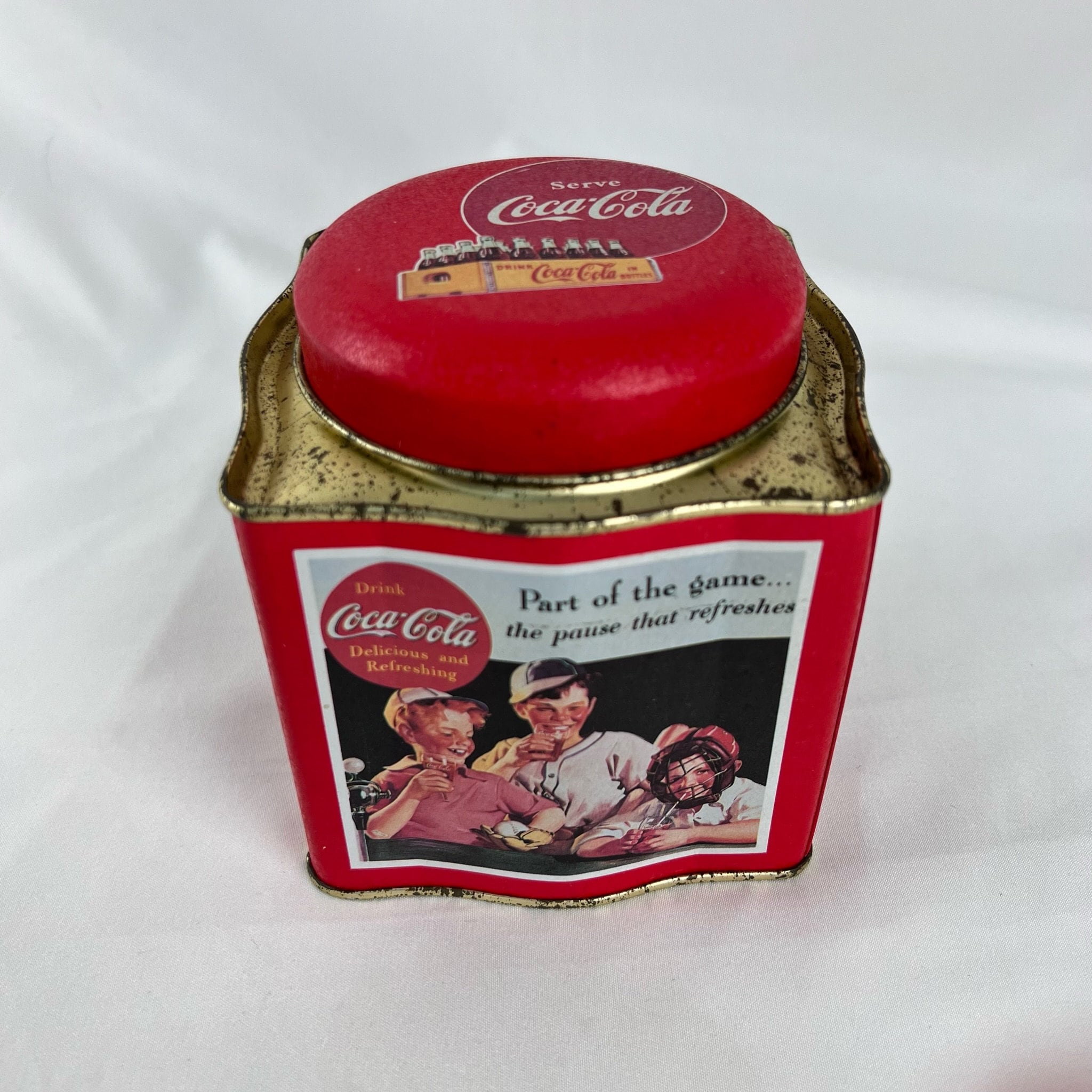Vintage 1992 Coca Cola Small Tin Container by the Tin Box Company of ...
