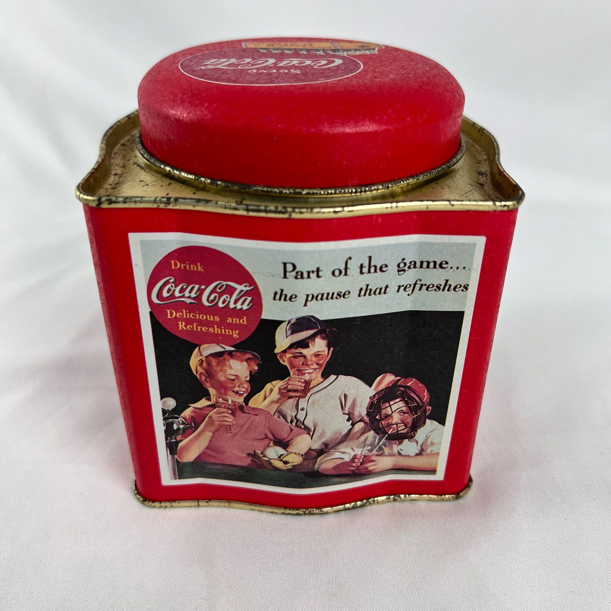 Vintage 1992 Coca Cola Small Tin Container by the Tin Box - Etsy