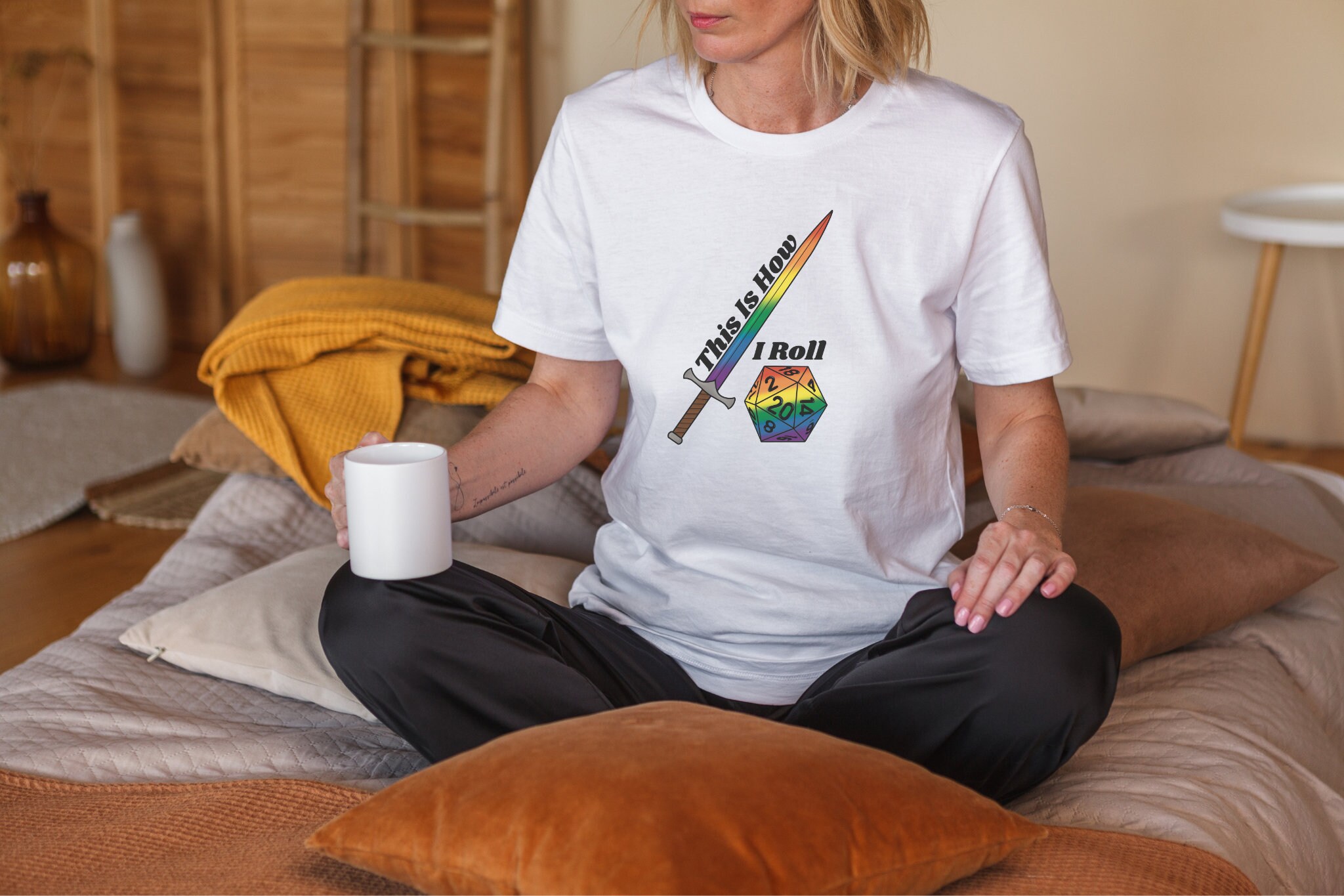 Rainbow LGBTQ Pride DND This is How I Roll Dice & Sword - Etsy