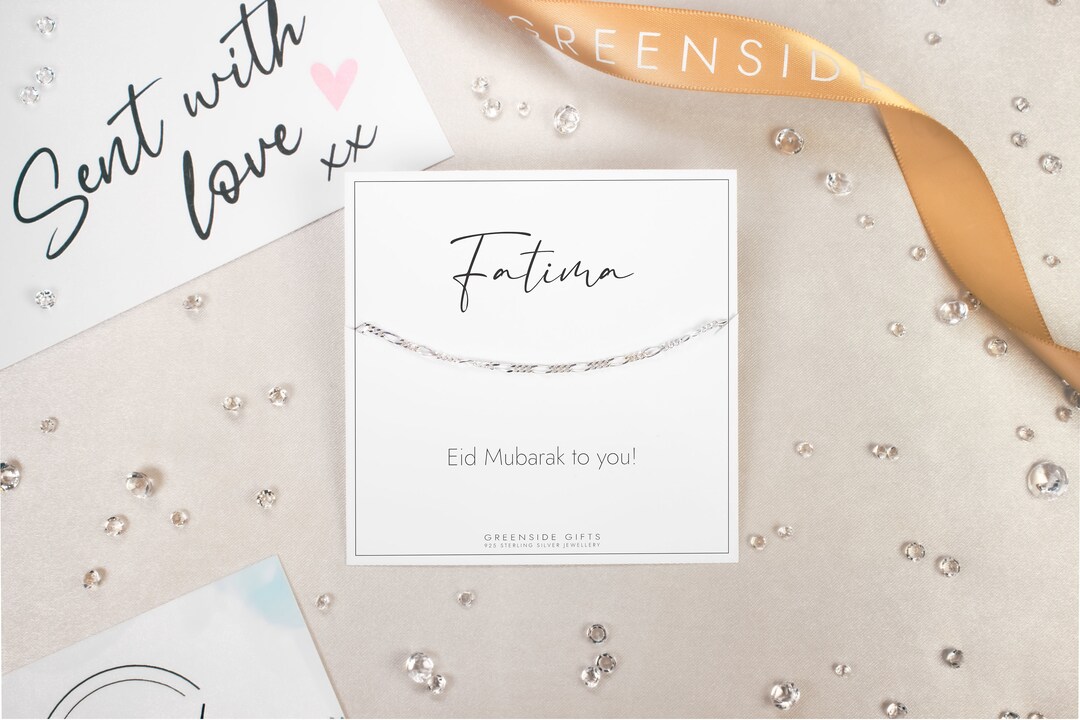 Eid Bracelet, Eid Jewelry, Personalised Eid Gift for Women, Eid Mubarak ...