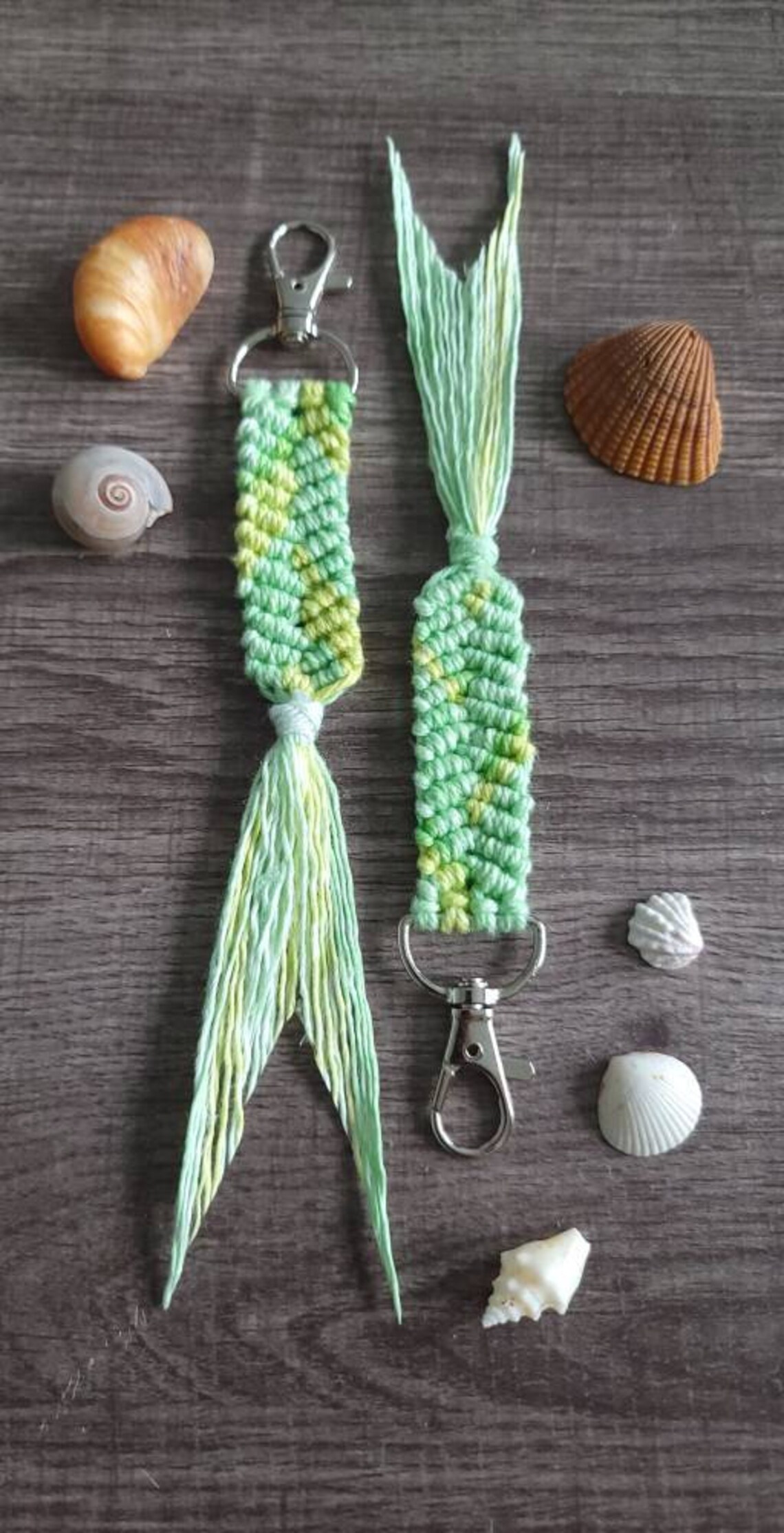 Macrame Mermaid Tails LIME &YELLOW - Etsy