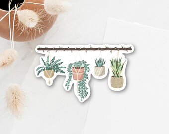 Hanging Plants Sticker - Etsy