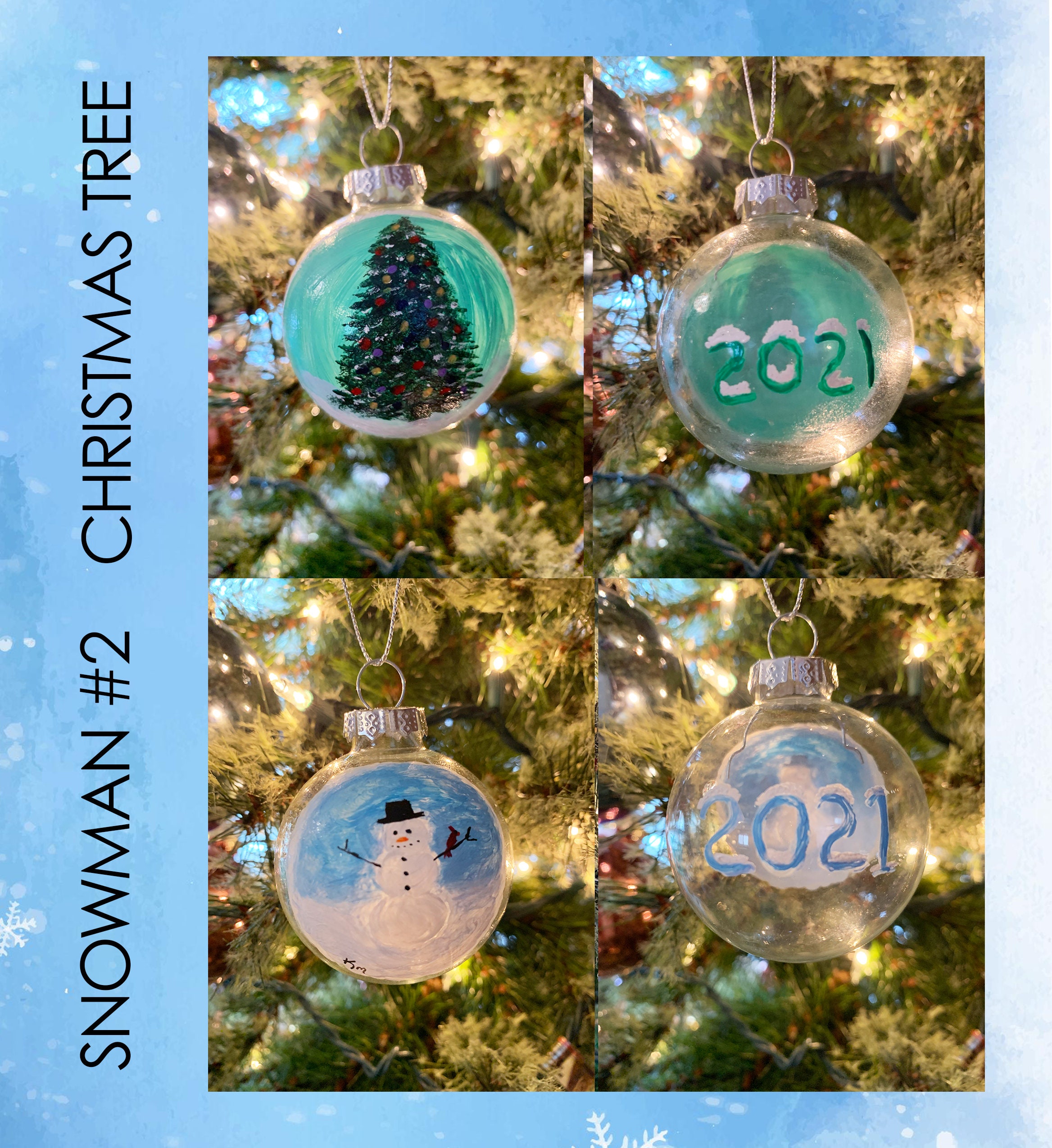 Hand-painted Glass Ornaments - Etsy