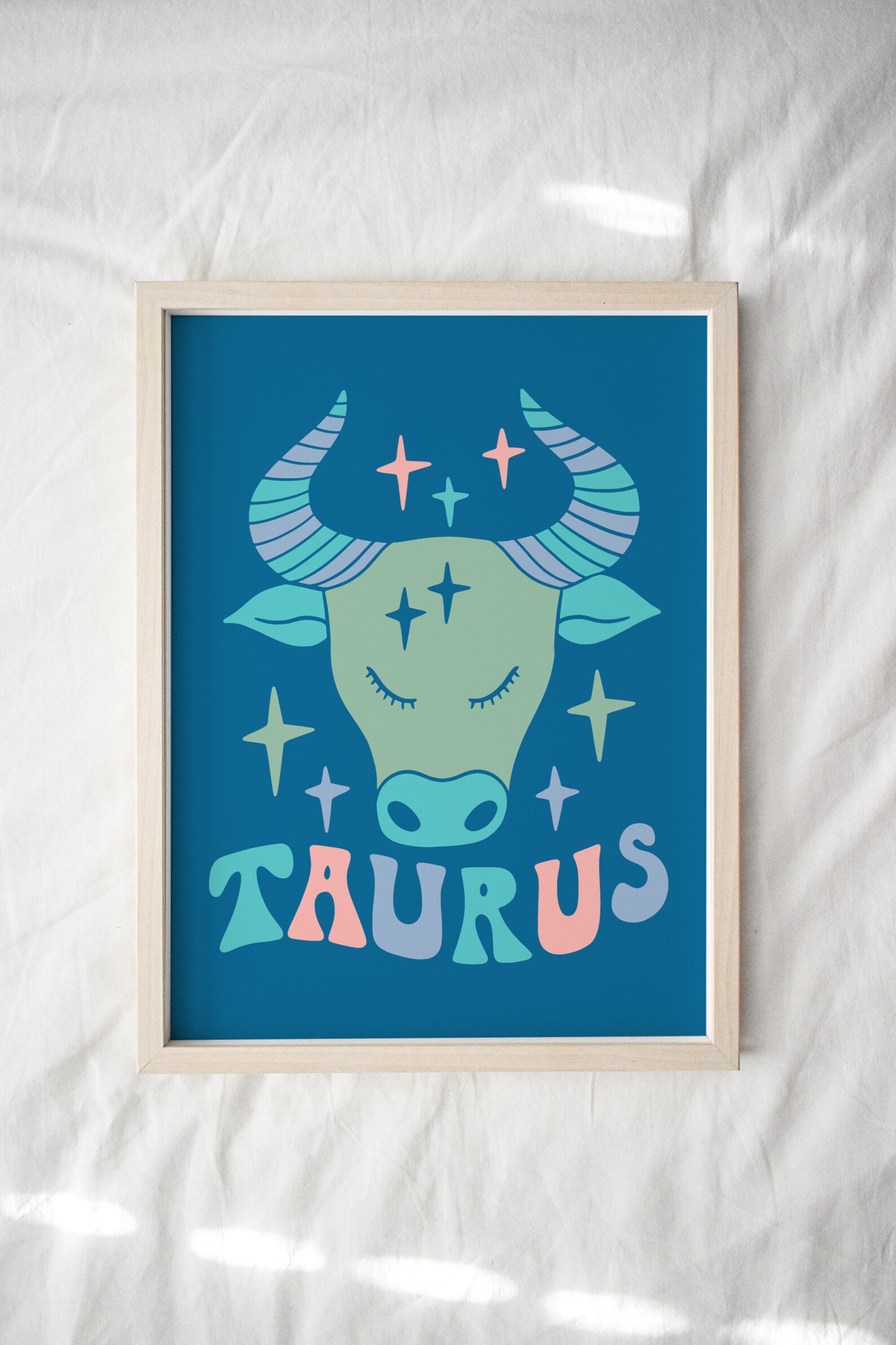 Zodiac Digital Print | Taurus Digital Art Print | Downloadable Prints ...