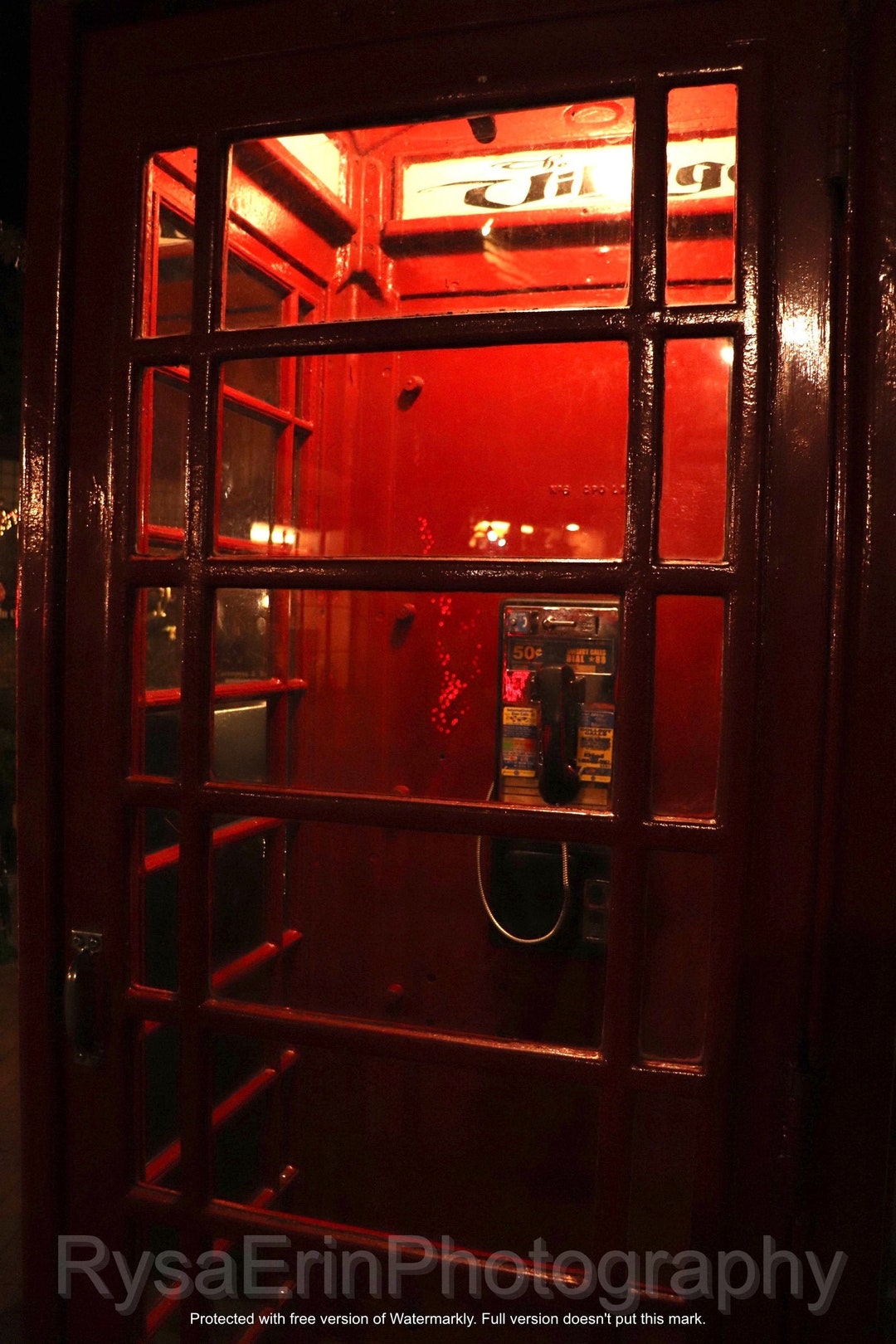 Vertical Phone Booth Image, Photography, Digital Download - Etsy