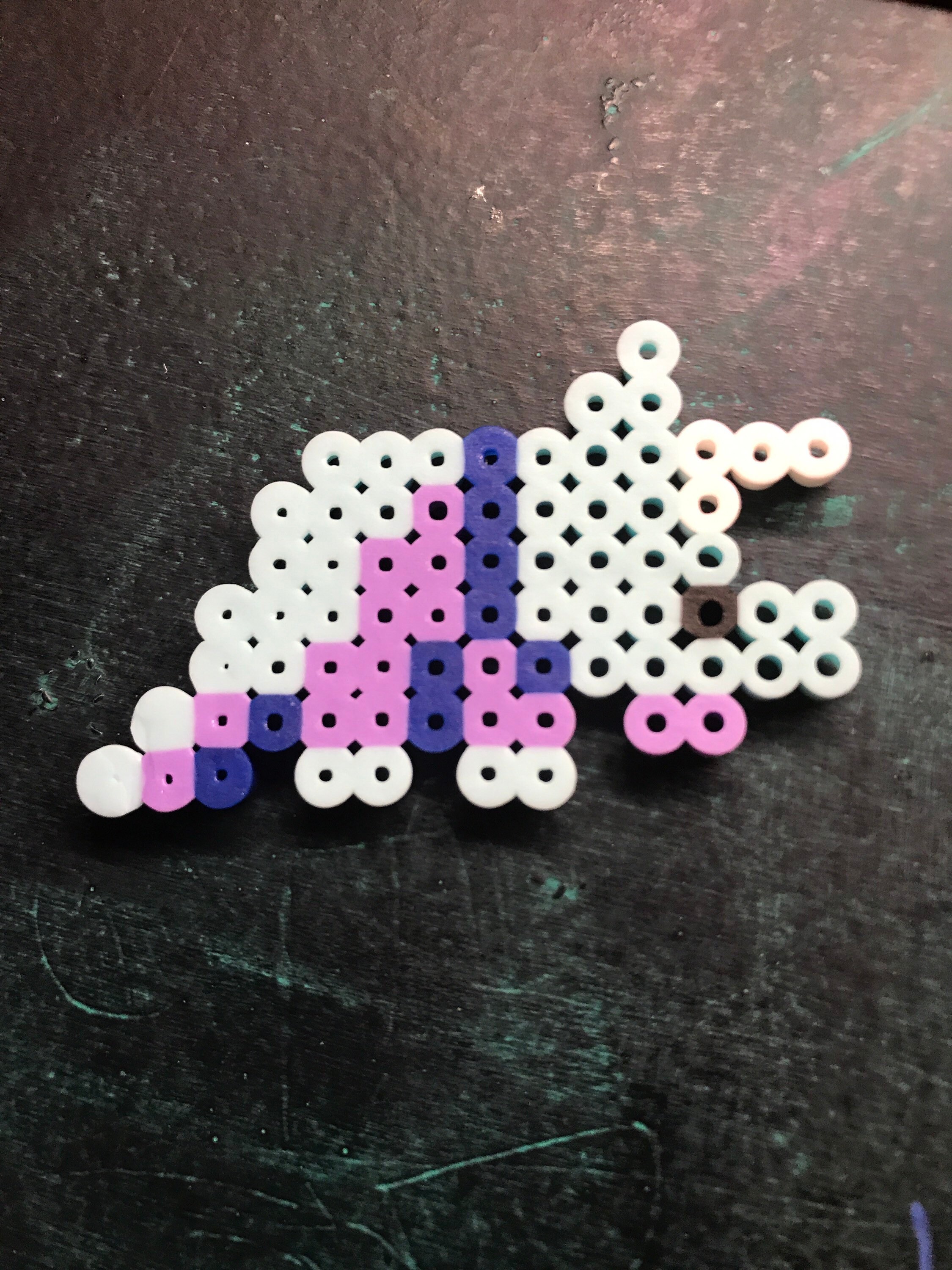 Multi Color Triceratops Perler Bead Design - Etsy