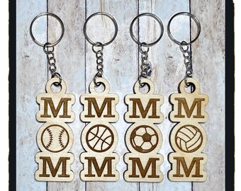 Digital File Volleyball Keychains: Laser Cut File, Glowforge, SVG/PDF ...