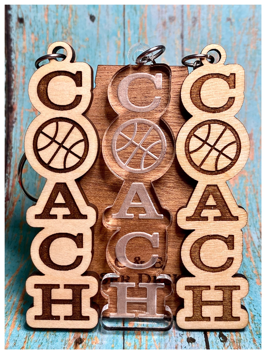 Sports Coach Keychain Digital File - Laser, Glowforge, Digital File ...